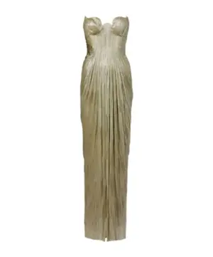 MARIA LUCIA HOHAN Jasleen Strapless Corset Gown - Gray
