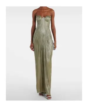 MARIA LUCIA HOHAN Jasleen Strapless Corset Gown - Gray