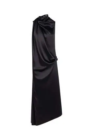 HEIRLOME Heirloom Kate Dress Twisted Draped Silk Satin Midi Dress