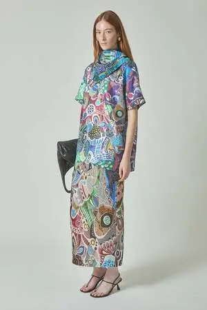 HEIRLOME Irene Skirt In A. Vazquez Print