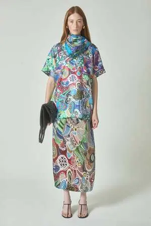 HEIRLOME Irene Skirt In A. Vazquez Print