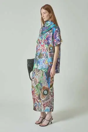 HEIRLOME Irene Skirt In A. Vazquez Print