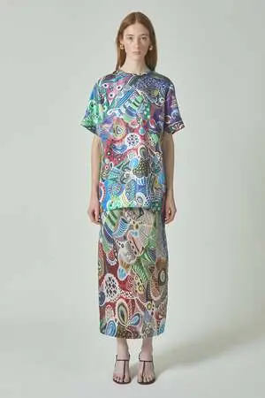 HEIRLOME Irene Skirt In A. Vazquez Print