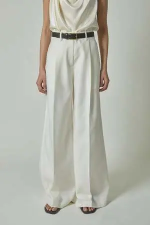 HEIRLOME Laurence Pleated Wide-leg Trousers