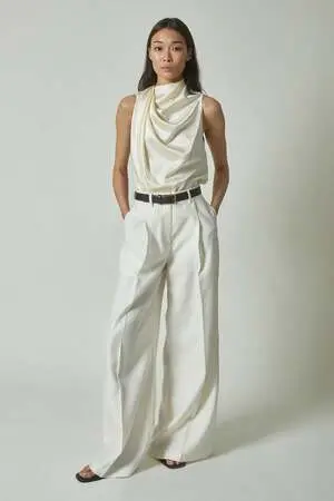 HEIRLOME Laurence Pleated Wide-leg Trousers