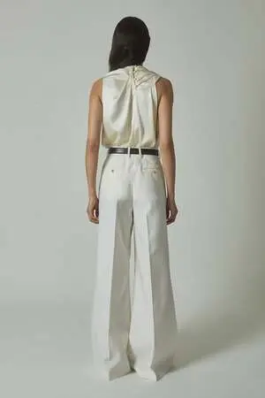 HEIRLOME Laurence Pleated Wide-leg Trousers