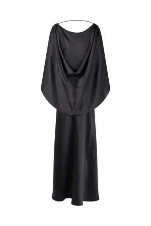 HEIRLOME Anna Dress In Double-face Silk Satin - Black