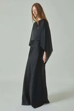 HEIRLOME Anna Dress In Double-face Silk Satin - Black