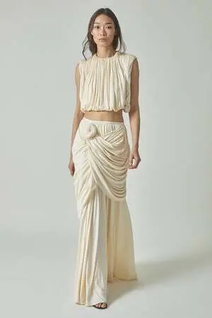 HEIRLOME Effie Maxi Skirt - Bone