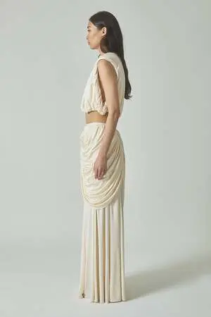 HEIRLOME Effie Maxi Skirt - Bone