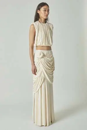 HEIRLOME Effie Maxi Skirt - Bone