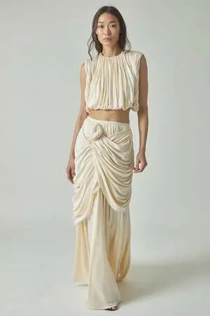 HEIRLOME Effie Maxi Skirt - Bone