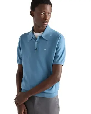 Prada Superfine Wool Polo Shirt