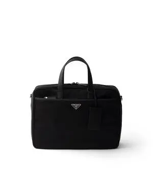 Prada Re-nylon And Saffiano Leather Work Bag