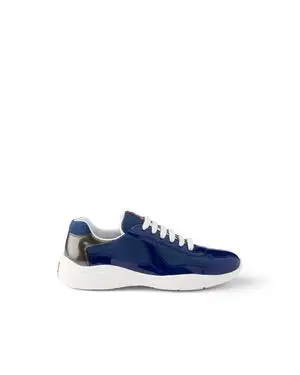Prada Patent Leather And Technical Fabric America's Cup Sneakers