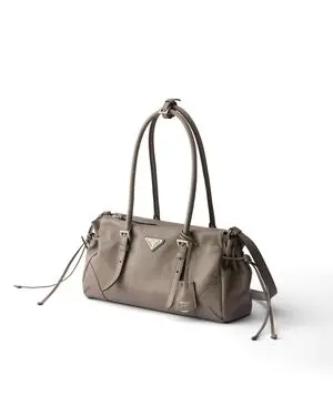 Prada Bonnie Medium Antiqued Leather Tote Bag