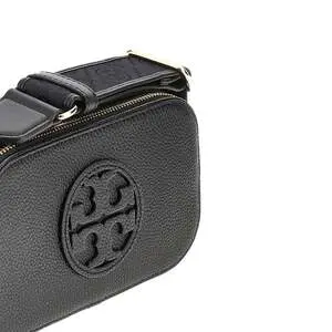 Tory Burch Grained Leather Mini Crossbody Bag - Black