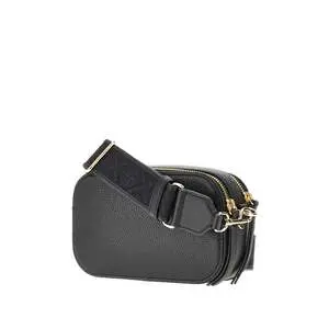 Tory Burch Grained Leather Mini Crossbody Bag - Black