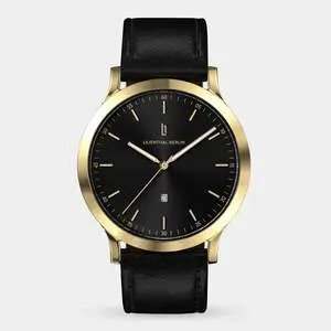 Lilienthal Berlin Huxley Gold Leather Strap Watch