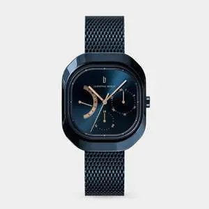 Lilienthal Berlin Multimatica Rose Gold Mesh Glossy - Blue