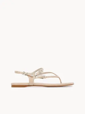 Chloé Susanna Flat Sandals - Nude
