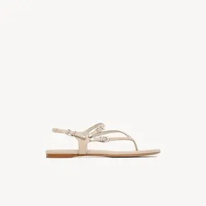 Chloé Susanna Flat Sandals - Nude
