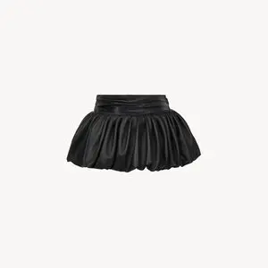Chloé Peplum Belt In Leather - Black
