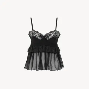 Chloé Thin-strap Lingerie Top In Crêpe De Chine