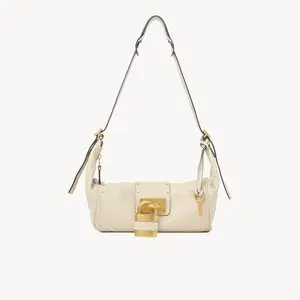 Chloé Paddington Crossbody Bag In Grained Leather - Cloudy Cream