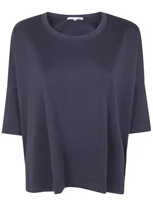 T C ZERO T-shirt Coulisse Oversized - Black