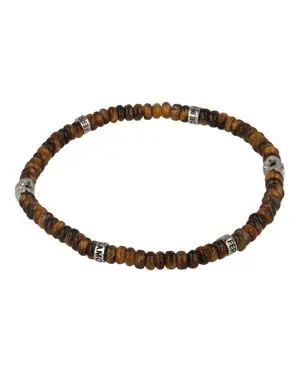 FERRAGAMO Small Tiger Eye Beadstone Bracelet - Multicolor