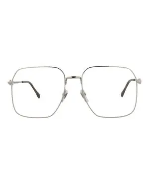 Gucci Squareframe Metal Optical Frames Silver Silver Transparent - Multicolor