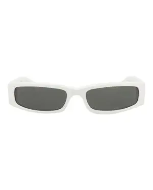 Gucci Squareframe Recycled Acetate Sunglasses White White Grey - Multicolor