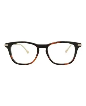 Gucci Squareframe Acetate Optical Frames Havana Gold Transparent - Multicolor