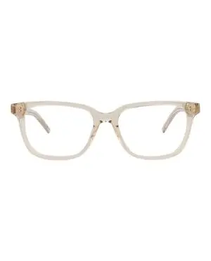 Saint Laurent Squareframe Recycled Acetate Optical Frames Nude Nude Transparent - Multicolor