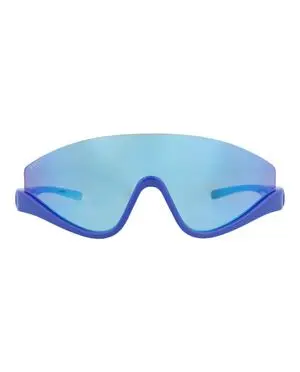 Gucci Shieldframe Injection Sunglasses Blue Blue Blue - Multicolor