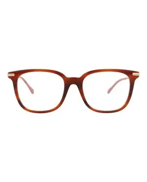 Gucci Squareframe Acetate Optical Frames Havana Gold Transparent - Multicolor