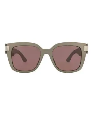 Gucci Squareframe Injection Sunglasses Grey Grey Brown - Multicolor