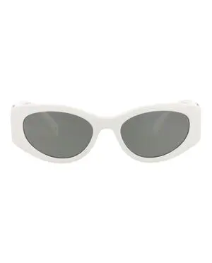 Gucci Cat Eyeframe Injection Sunglasses White White Grey - Multicolor