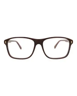 Gucci Squareframe Acetate Optical Frames Brown Brown Transparent