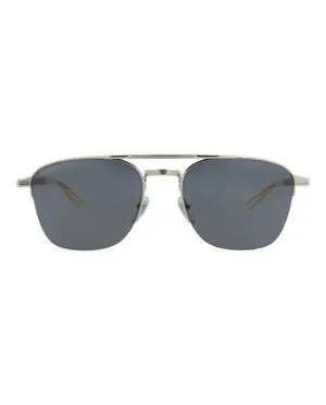 Gucci Aviatorstyle Metal Sunglasses Silver Silver Grey - Multicolor