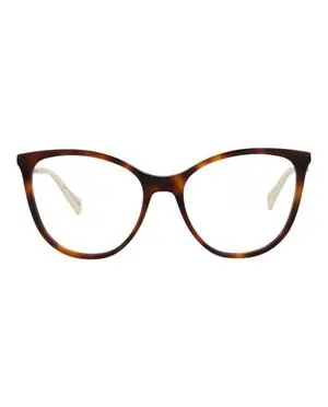 Gucci Cat Eyeframe Acetate Optical Frames Havana Gold Transparent - Multicolor