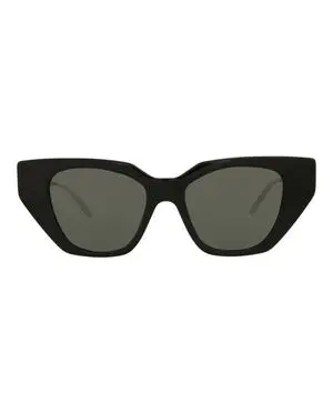 Gucci Cat Eyeacetate Frame Sunglasses Black Silver Grey
