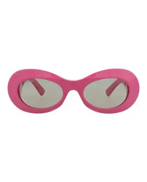 Gucci Roundframe Recycled Acetate Sunglasses Fuchsia Fuchsia Grey - Multicolor
