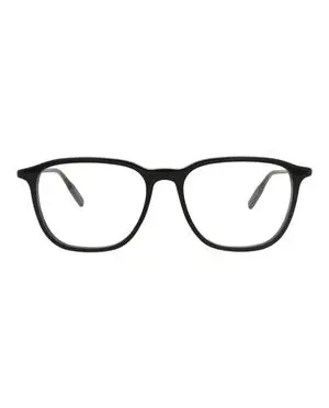 Montblanc Black Black Transparent Squareframe Acetate Optical Frames - Multicolor