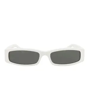 Gucci Squareframe Recycled Acetate Sunglasses White White Grey - Multicolor
