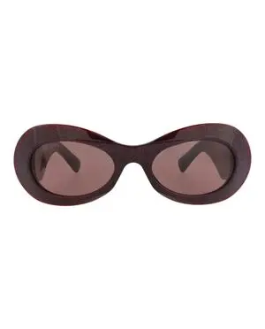 Gucci Roundframe Recycled Acetate Sunglasses Violet Violet Violet - Multicolor