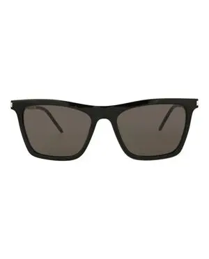 Saint Laurent Squareframe Acetate Sunglasses Black Silver Black - Multicolor