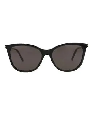 Saint Laurent Cat Eyeframe Acetate Sunglasses Black Black Black - Multicolor