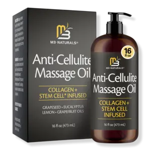 M3 NATURALS Anti Cellulite Massage Oil Skin Tightening Body Oil - One-color